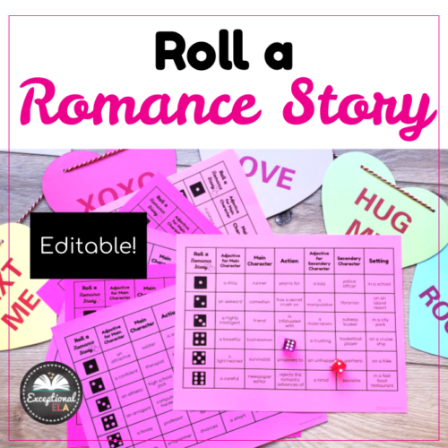 Roll a Romance Story - Great Valentine's Day Creative Writing Activity ...