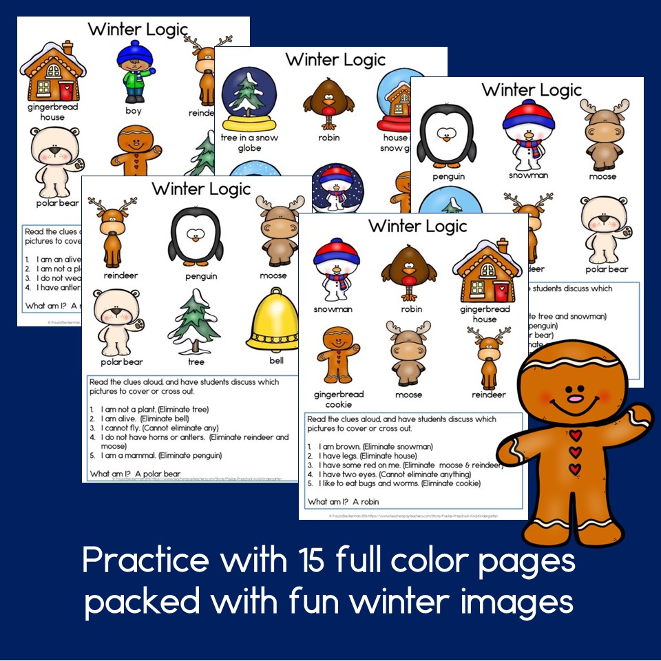 Winter Math Logic Puzzles | Critical Thinking Enrichment Activities ...