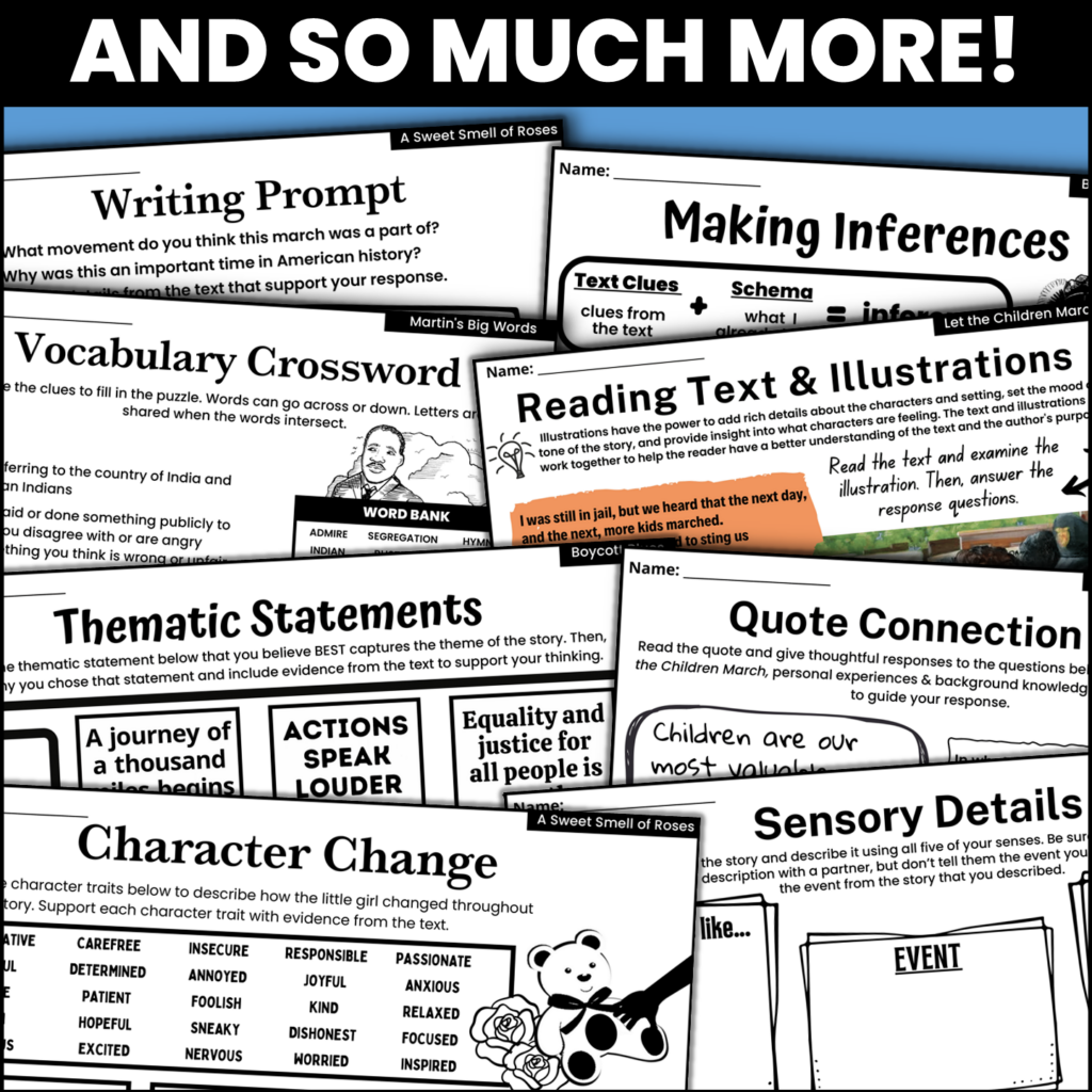 Black History Month Book Companion & Read-Aloud Activities BUNDLE ...