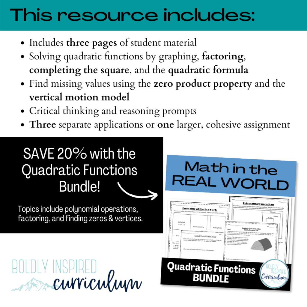 Solving Quadratic Equations Word Problems | Made By Teachers