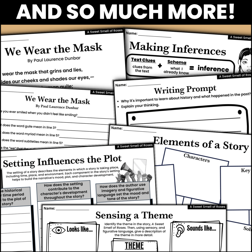 A Sweet Smell of Roses Picture Book Companion | Black History Month ...