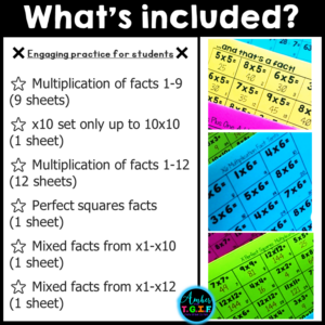 Multiplication Fact Fluency Tents | Multiplication Practice Flash Cards ...