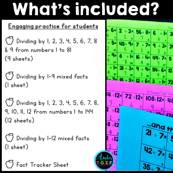 Division Fact Practice | Division Fact Fluency Tents | Flash Cards ...