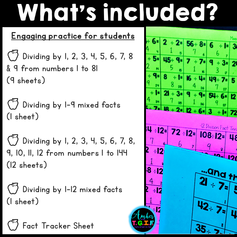 Division Fact Practice | Division Fact Fluency Tents | Flash Cards ...