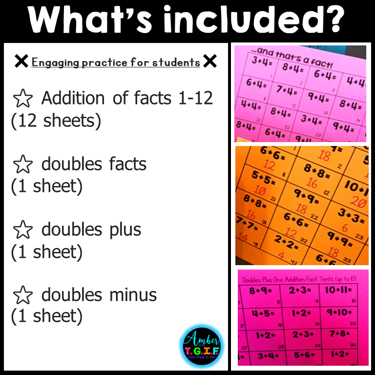 Addition Fact Fluency Practice Tents | Addition Flash Cards & Worksheet ...