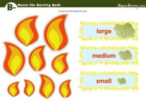 Preschool : Moses and the Burning Bush : 1 week topic pack | Made By ...