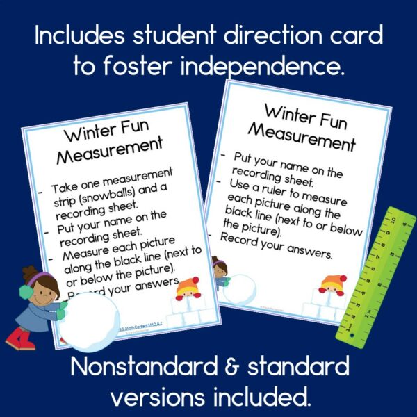 Winter Measurement Activities with Standard and Nonstandard | Non ...