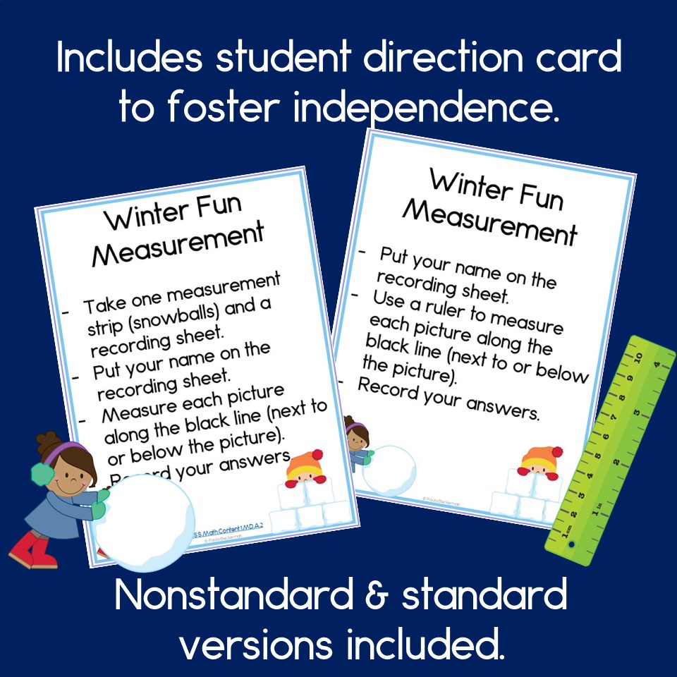 Winter Measurement Activities with Standard and Nonstandard | Non ...