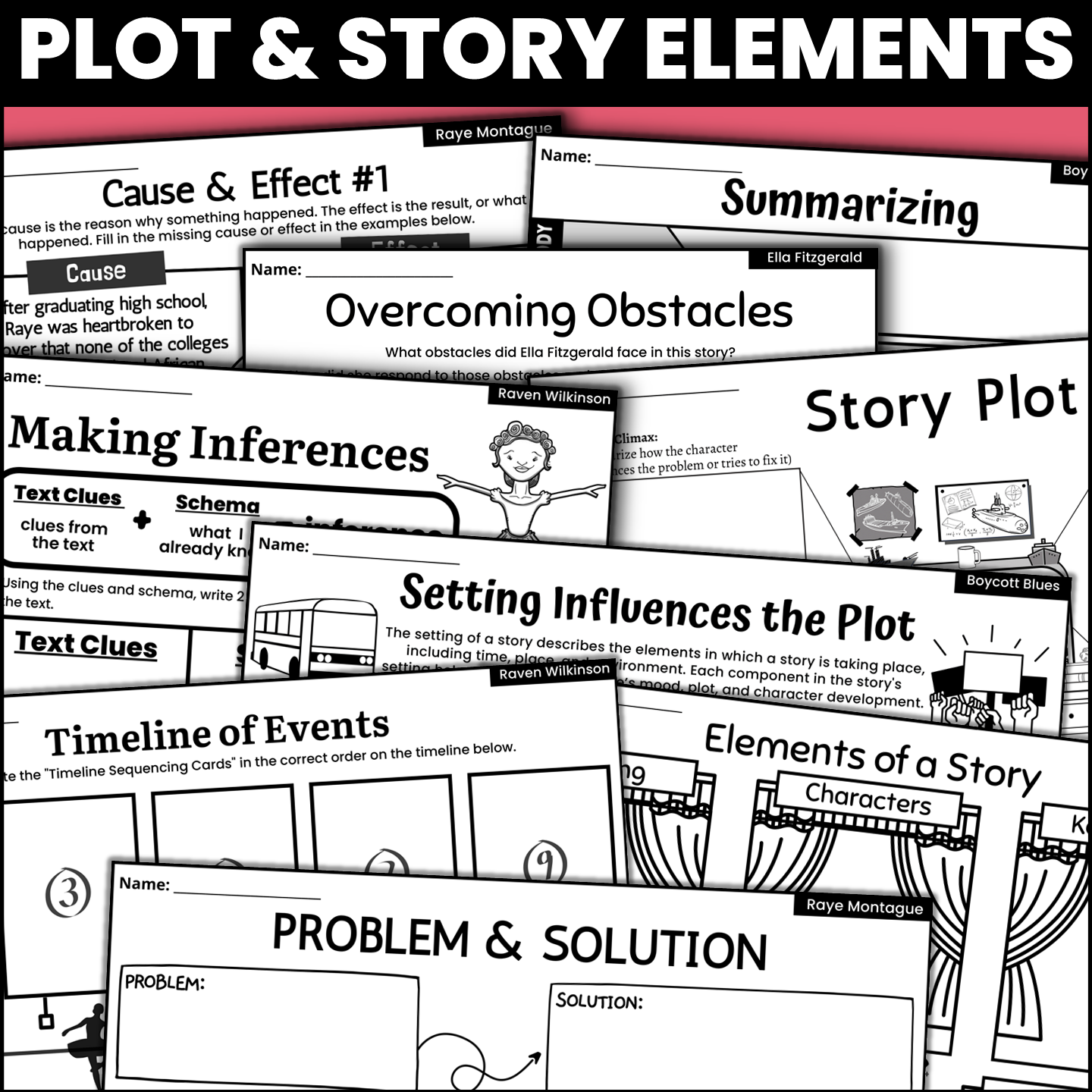 Women in Black History Book Companion and Read Aloud Activities BUNDLE ...