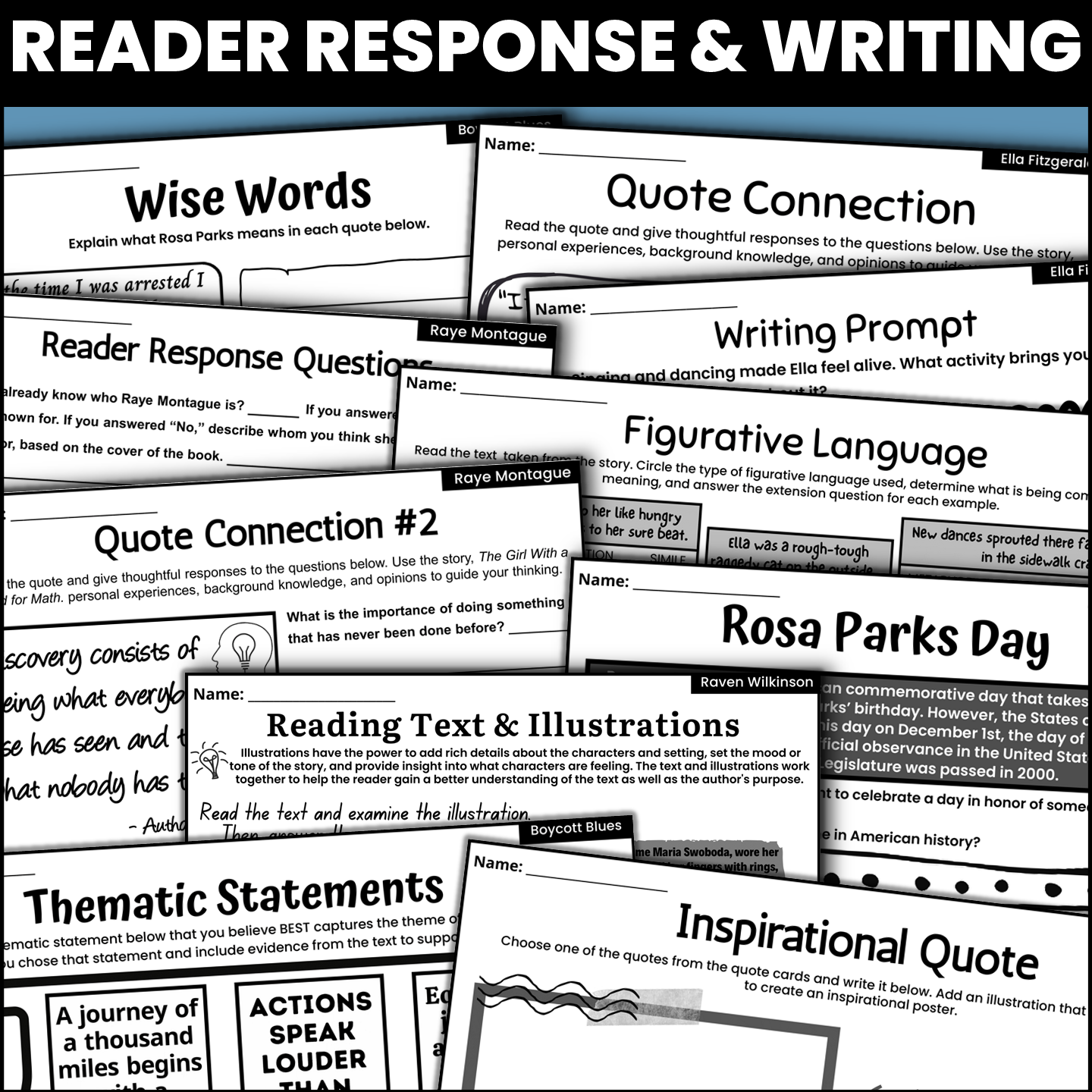 Women in Black History Book Companion and Read Aloud Activities BUNDLE ...