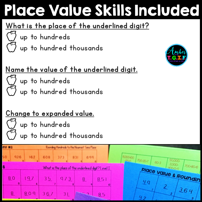 Place Value Activities and Rounding Numbers Worksheet Alternative Math ...