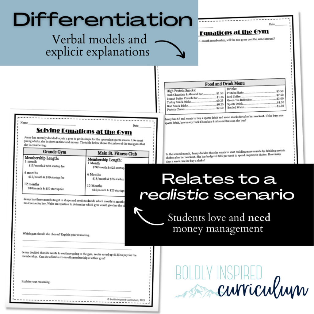 Solving Multi-Step Equations Real World Application | Made By Teachers
