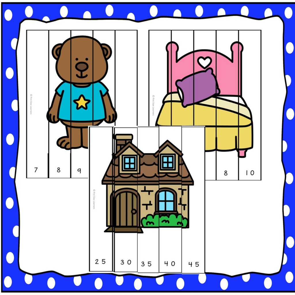 Skip Counting by 2, 5 and 10 | The Three Bears Math Puzzles | Made By ...