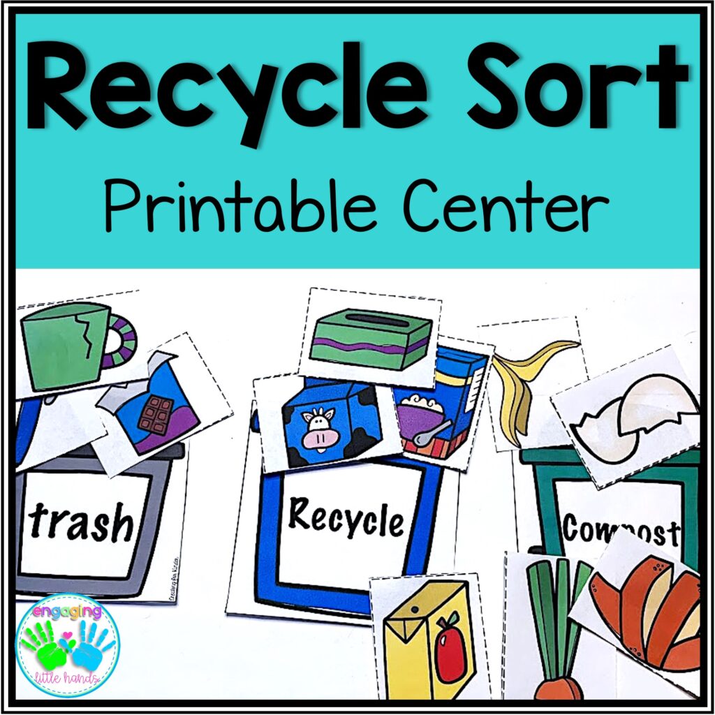 Recycle Sort Printable Center | Made By Teachers