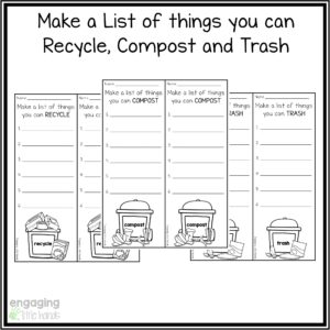 Recycle Sort Printable Center | Made By Teachers