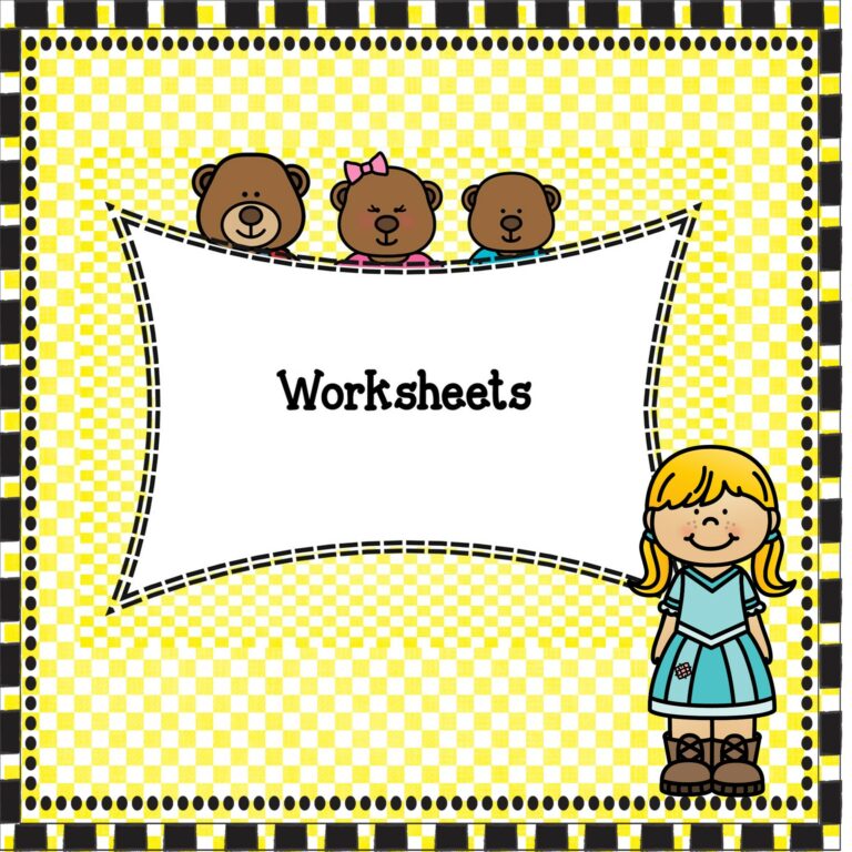Goldilocks and the Three Bears Counting Syllables Activities for PreK ...