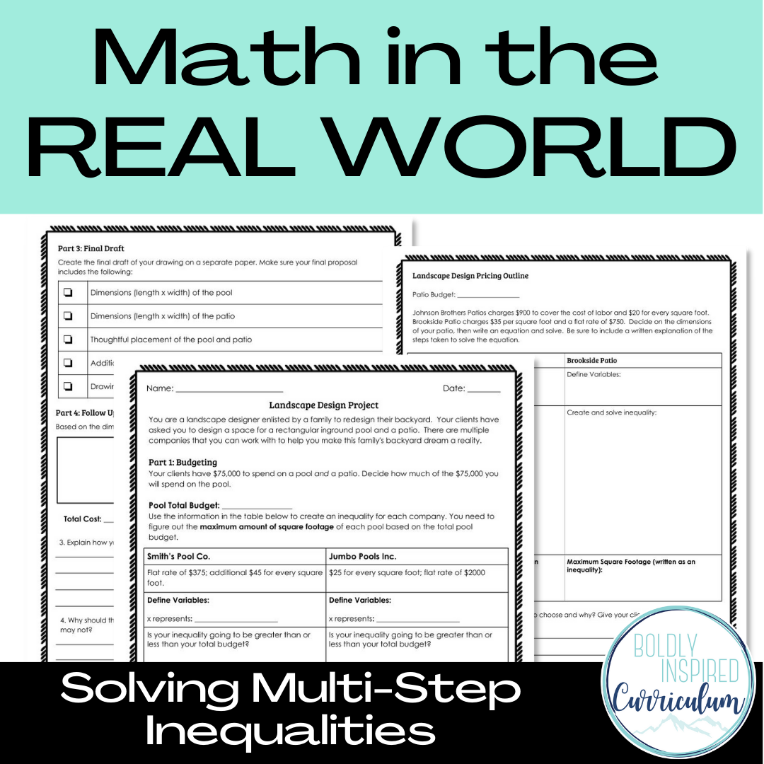 Solving Inequalities Real World Application | Made By Teachers