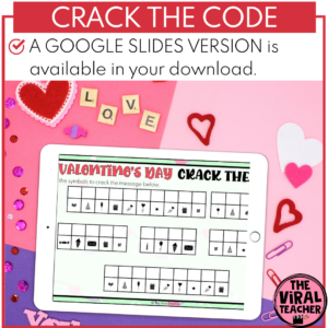 Valentine's Day Crack the Code Activity with Google Slides™ | Made By ...