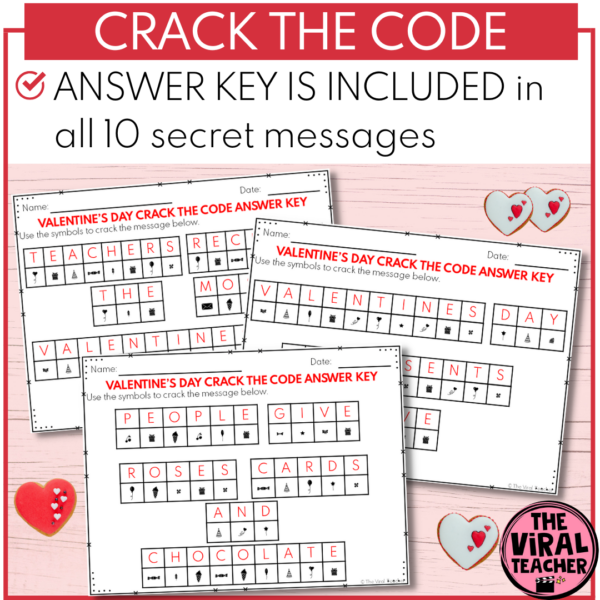 Valentine's Day Crack the Code Activity with Google Slides™ - Made By ...