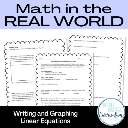 Linear Equations Real World Application | Made By Teachers