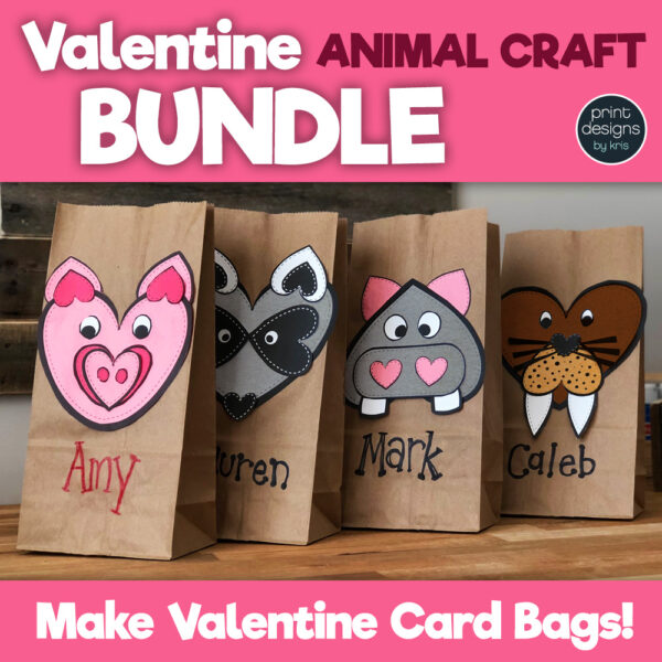 Valentine's Day Craft and Card Holder BUNDLE | Made By Teachers
