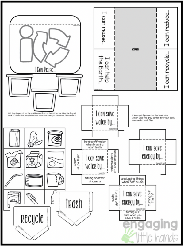 Reduce, Reuse, Recycle Interactive Book | Made By Teachers