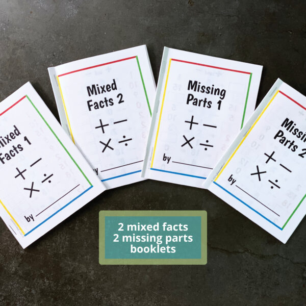 Montessori Math Facts Booklets (Mixed Facts and Missing Parts) | Made ...