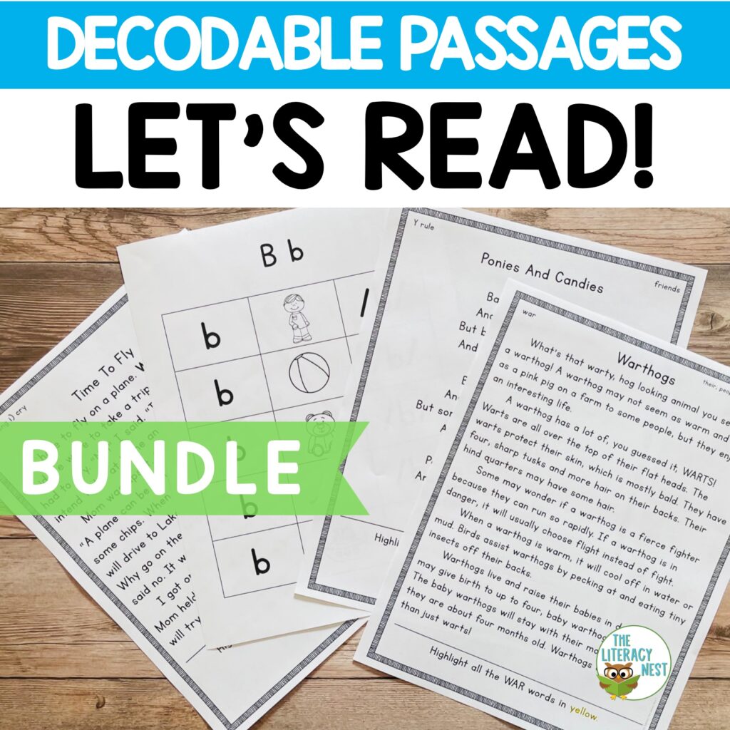 Let's Read Decodable Texts for Orton-Gillingham Lessons BUNDLE | Made ...