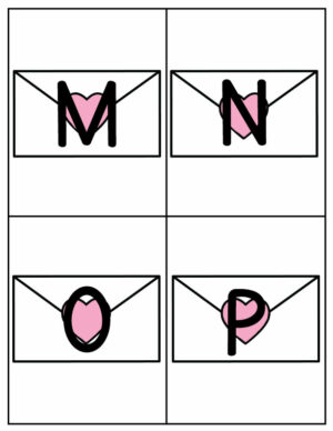 Valentine's Day themed Upper Case and Lower Case Letter Matching ...