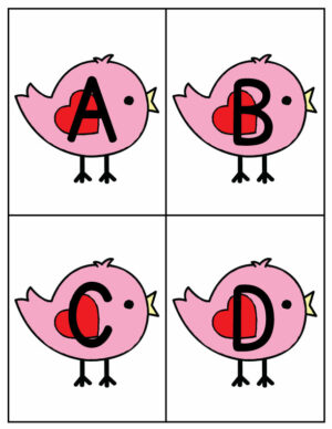 Valentine's Day themed Upper Case and Lower Case Letter Matching ...