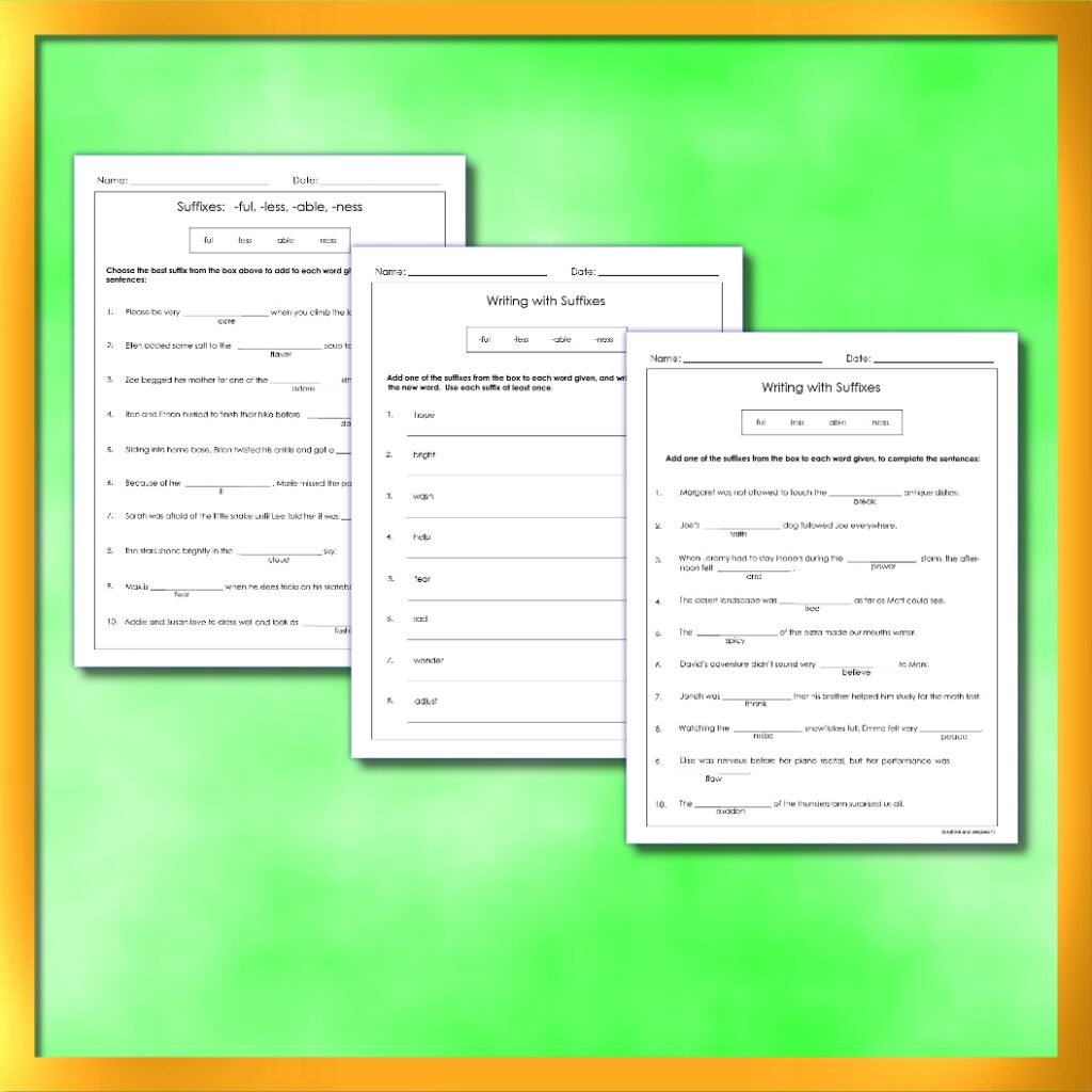 Prefixes and Suffixes BUNDLE - 14 worksheets + Bonus! - Grades 2-4 ...