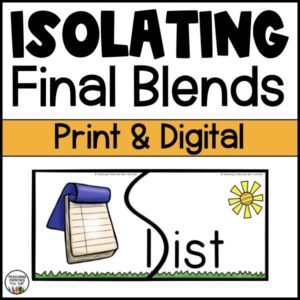 Phoneme Isolation Activities For Final Consonant Blends | Made By Teachers