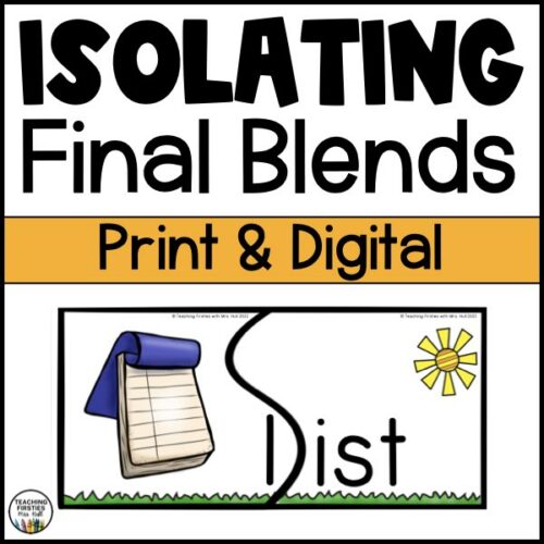 Phoneme Isolation Activities For Final Consonant Blends | Made By Teachers