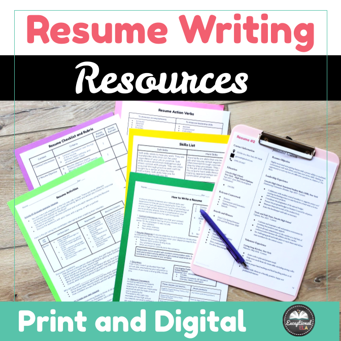 Resume Writing Resources: Get them ready for their first job ...