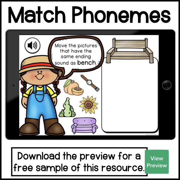 Phoneme Isolation Activities For Final Consonant Digraphs | Made By ...