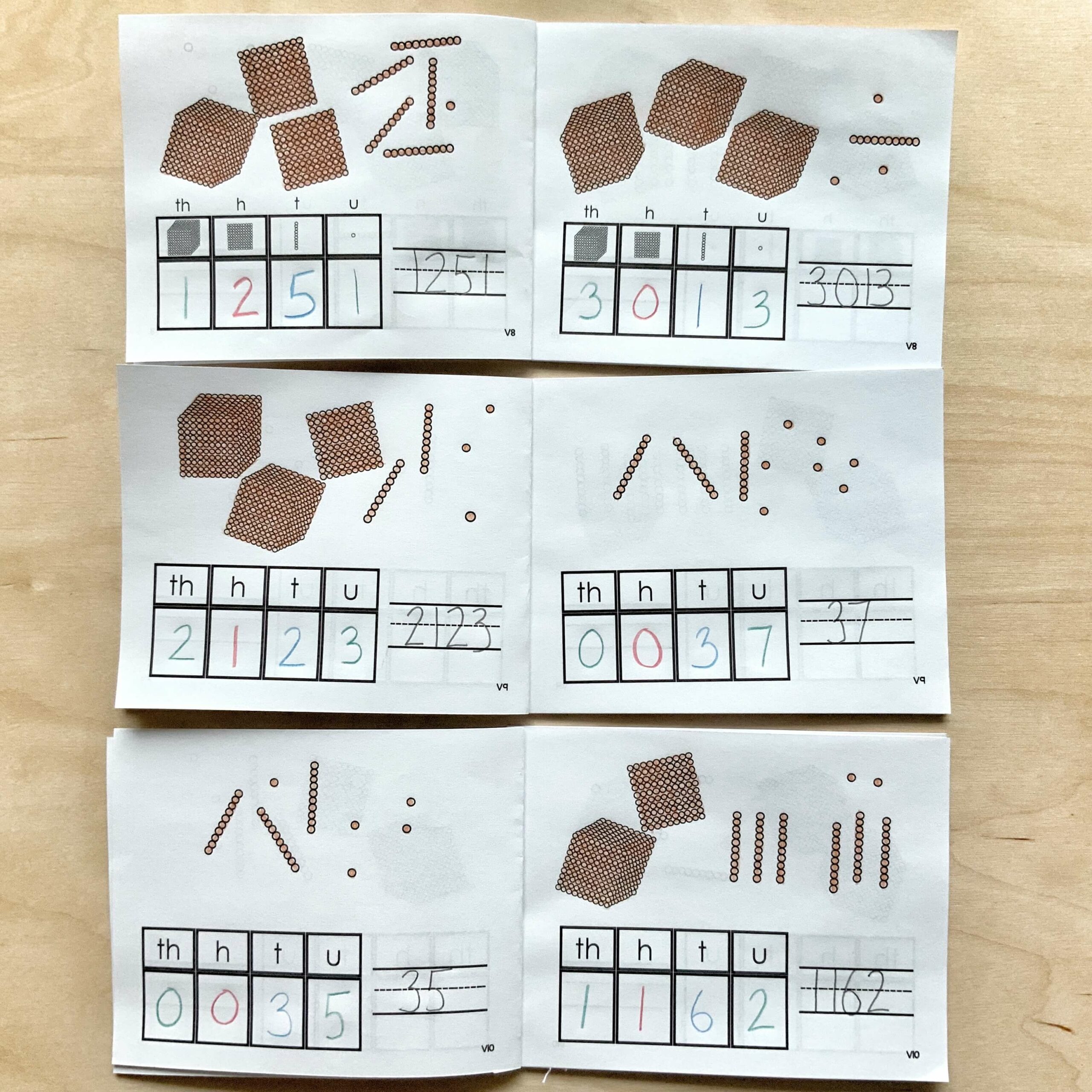 Montessori Math Place Value, Golden Beads, Base 10, Numbers, Large ...