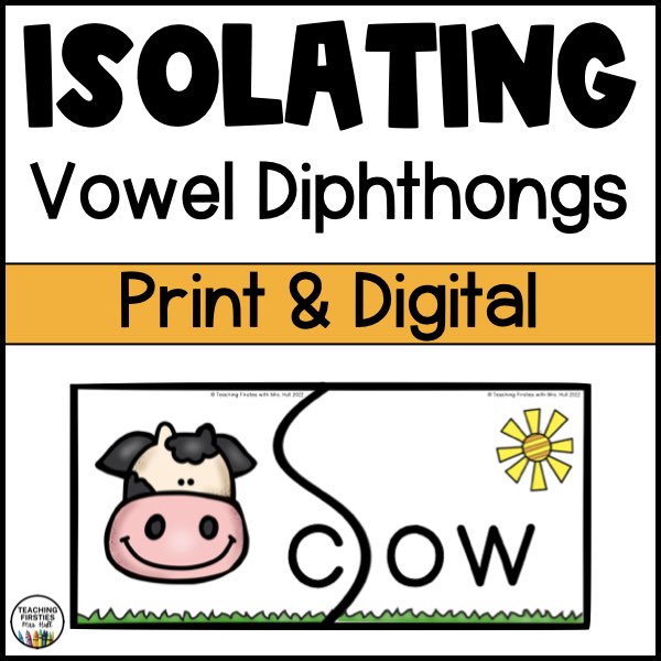 Phoneme Isolation Activities For Vowel Diphthongs | Made By Teachers