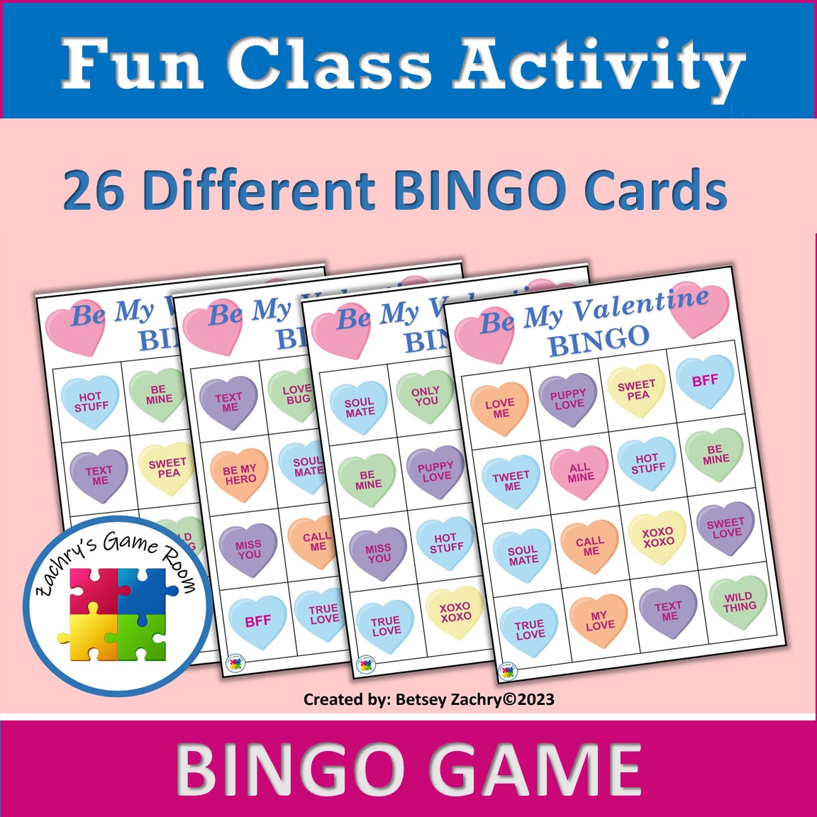 Be My Valentine BINGO Game | Made By Teachers