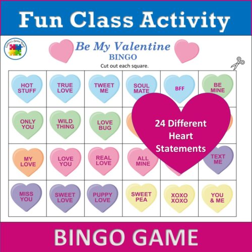Be My Valentine BINGO Game | Made By Teachers