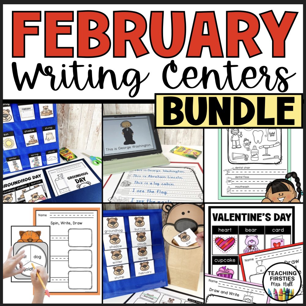 February Writing Centers Bundle + Bonus | Made By Teachers