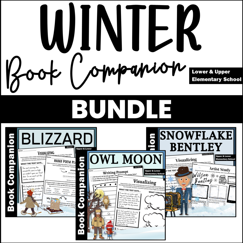 WINTER Read Aloud Activities Book Companion BUNDLE | Made By Teachers