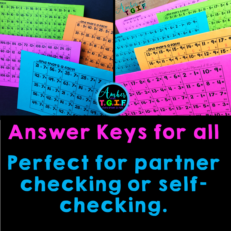 Math Fact Fluency Tents Bundle | Addition Subtraction Multiplication ...