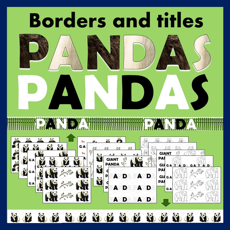 Panda Bear Craft | Book | Reading Comprehension | Bulletin Board Kit ...