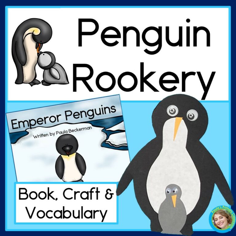 Penguin Life Cycle Craft, Guided Reading Book, Vocabulary and Bulletin ...