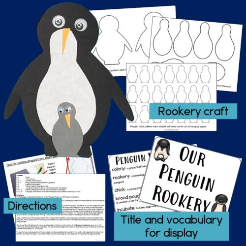 Penguin Life Cycle Craft, Guided Reading Book, Vocabulary and Bulletin ...