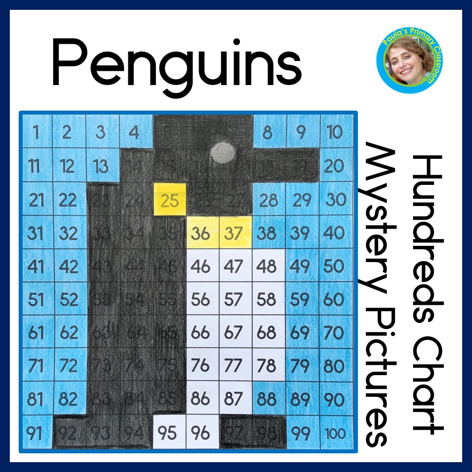 Penguin 100s Chart | Hundreds Charts | 100 Chart Mystery Pictures ...