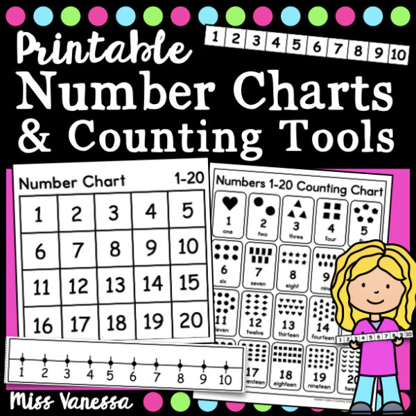 Kindergarten Counting Tools - Number Charts, Counting Charts, Number ...