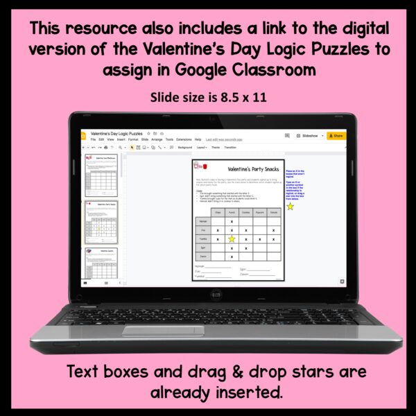 Valentines Day Logic Puzzles - Made By Teachers