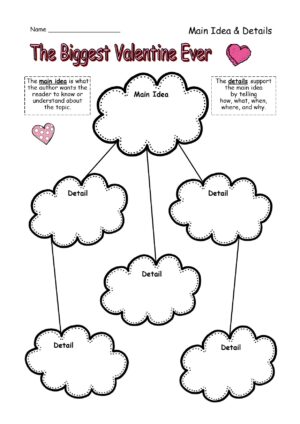 The Biggest Valentine Ever Story Elements Main Idea Retell Summarize ...