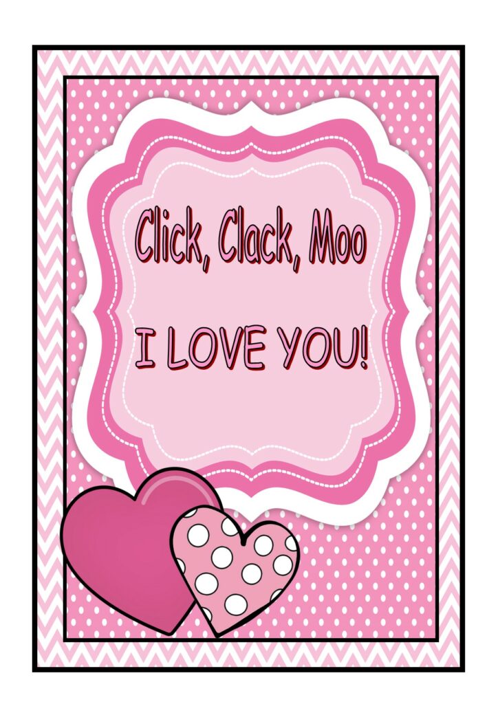Click, Clack, Moo I Love You! Retell Main Idea Sequence Summarize ...